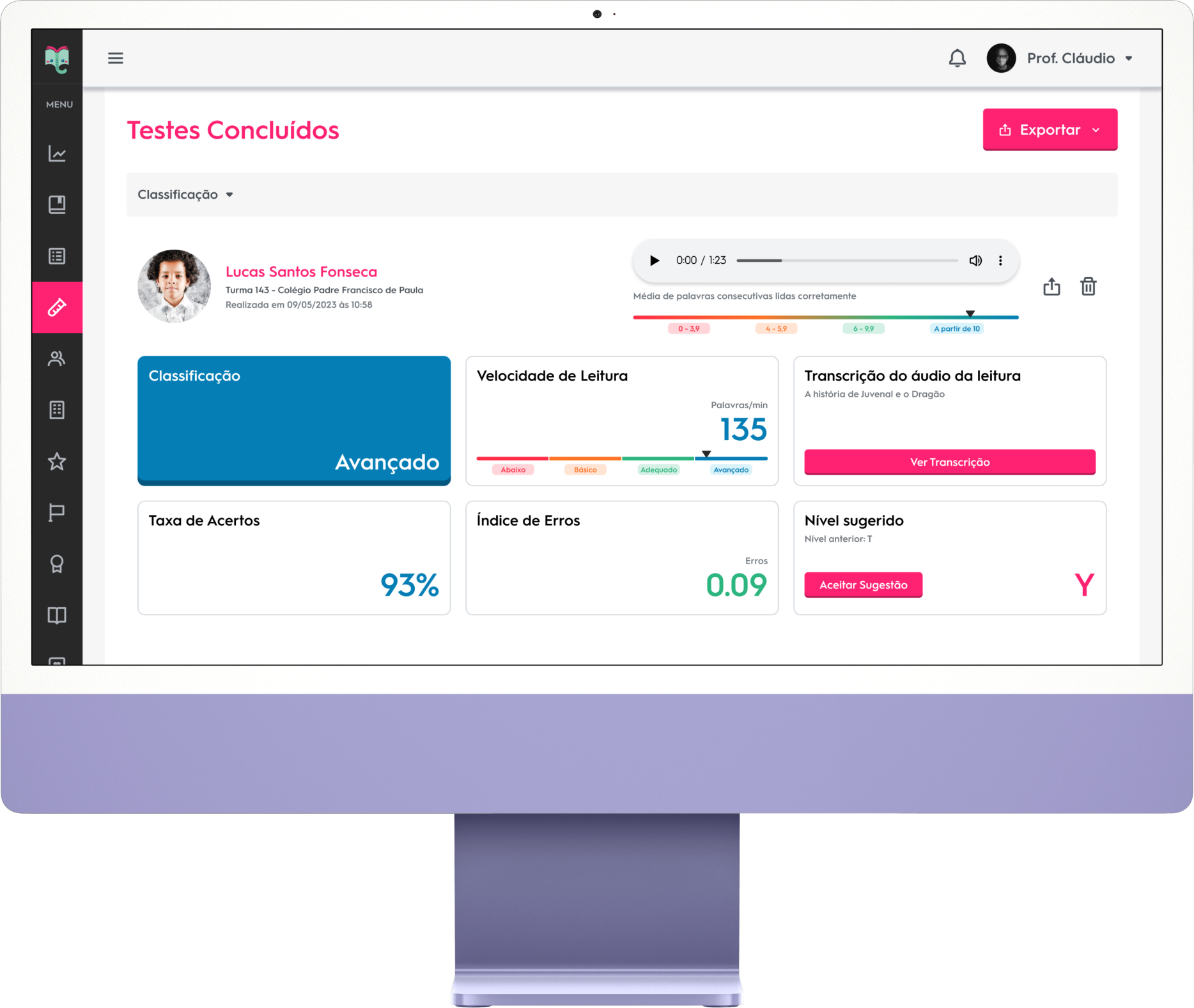 Elefante Letrado: Plataforma Digital de Leitura para Escolas